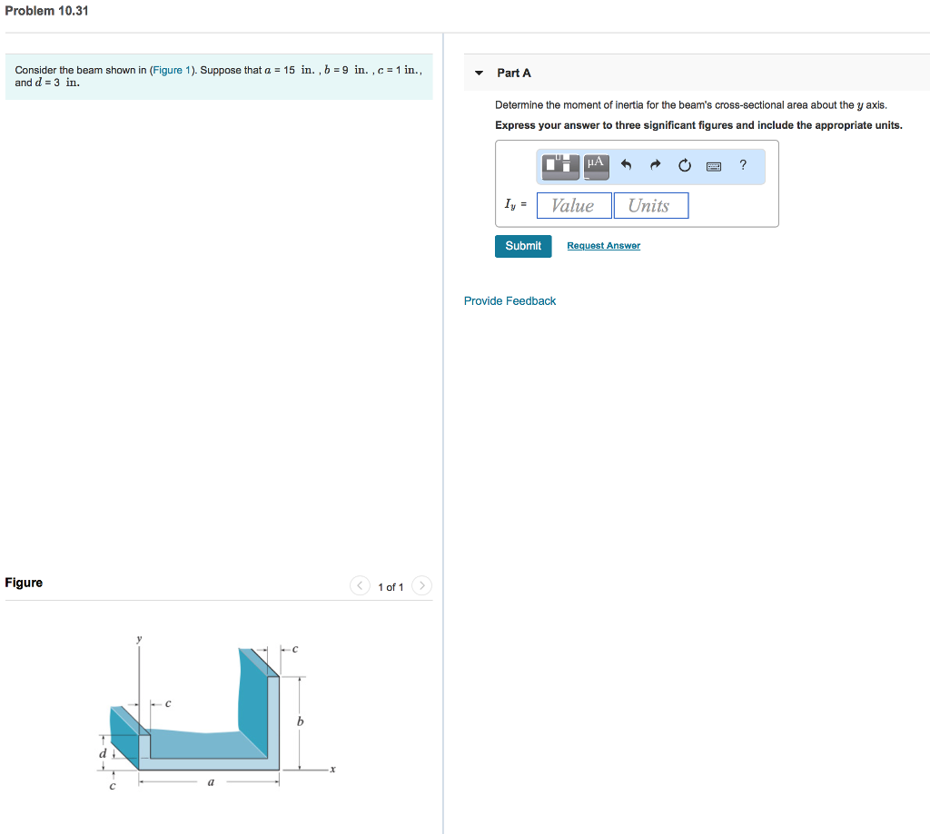 Solved Problem 10.31 Consider the beam shown in (Figure 1). | Chegg.com