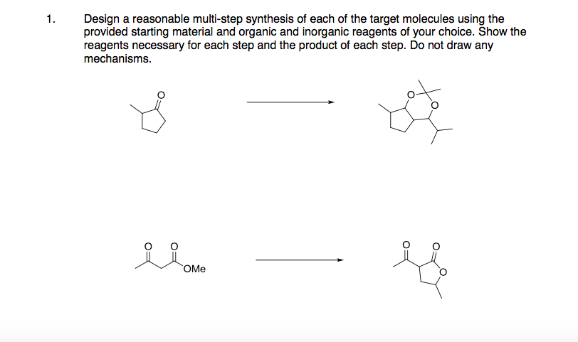 Solved Design a reasonable multi-step synthesis of each of | Chegg.com