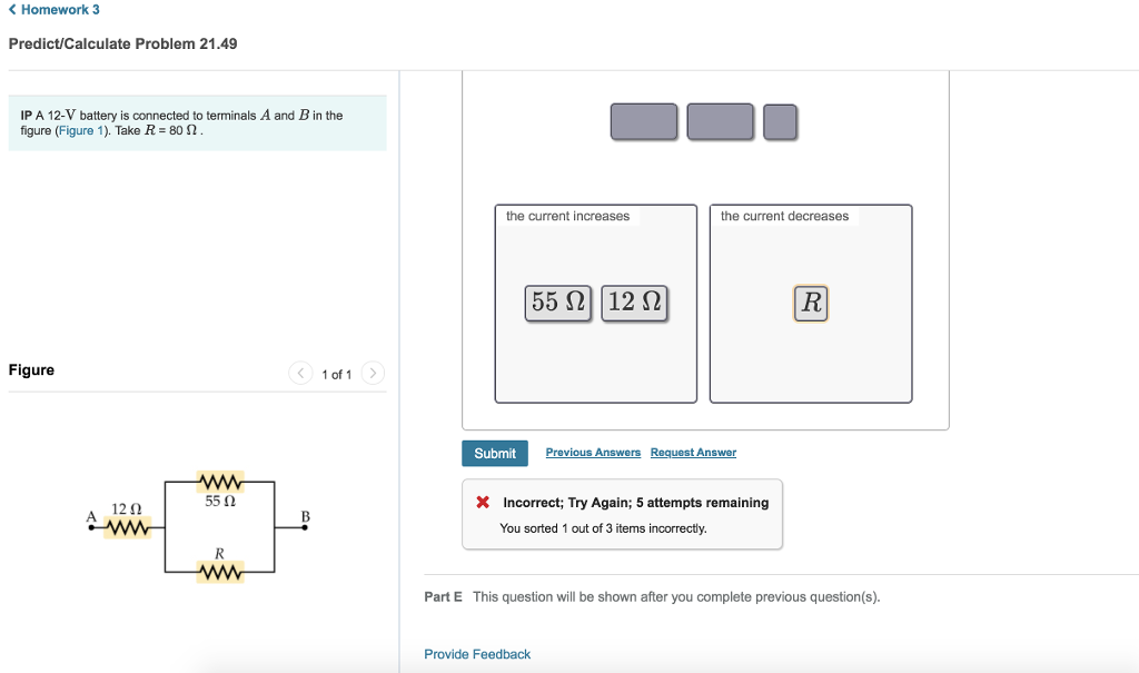 Solved Homework 3 Predict/Calculate Problem 21.49 P A 12-V | Chegg.com