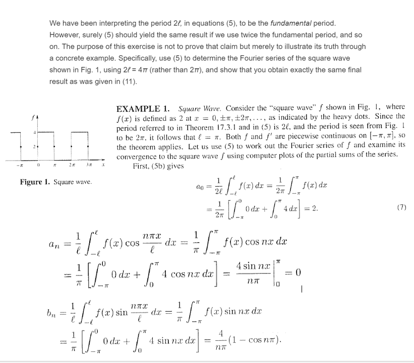 Solved We have been interpreting the period 2f, in equations | Chegg.com