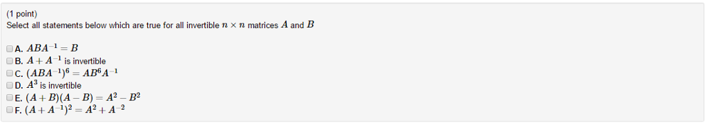 Solved Select all statements below which are true for all | Chegg.com
