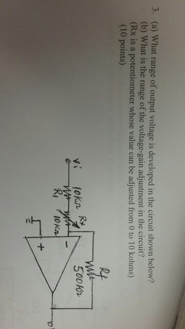 Solved 3. (a) W hat range of output voltage is developed in | Chegg.com