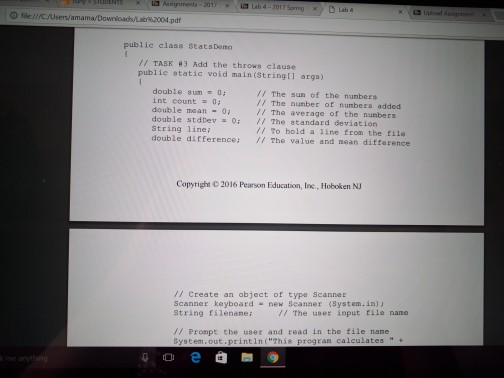 Loops and Files Lab objectives Be able to convert an | Chegg.com