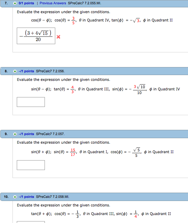 Solved Here are some qustions from my math. I need the | Chegg.com