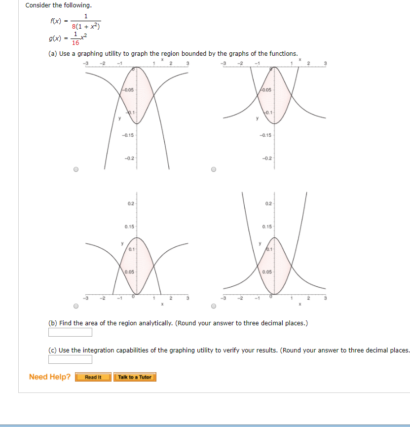 Solved Consider the following 8(1 +x2) 16 (a) Use a graphing | Chegg.com