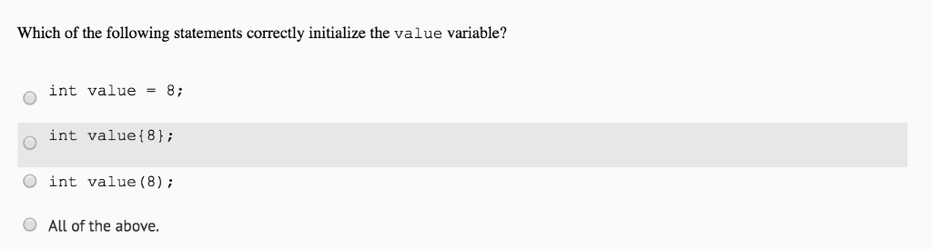 Solved The following statement for (int val : myArray) is an | Chegg.com