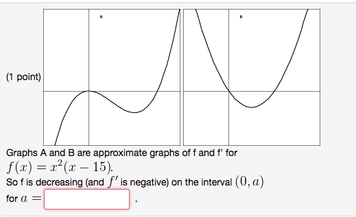 Solved Graphs A and B are approximate graphs of f and f for | Chegg.com
