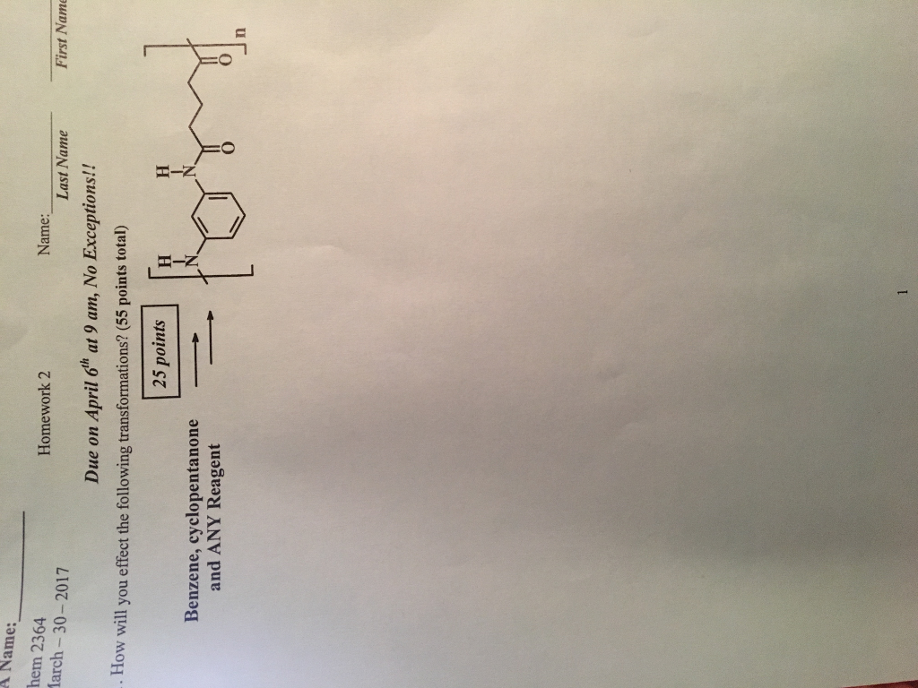 Solved How will you effect the following transformations? | Chegg.com