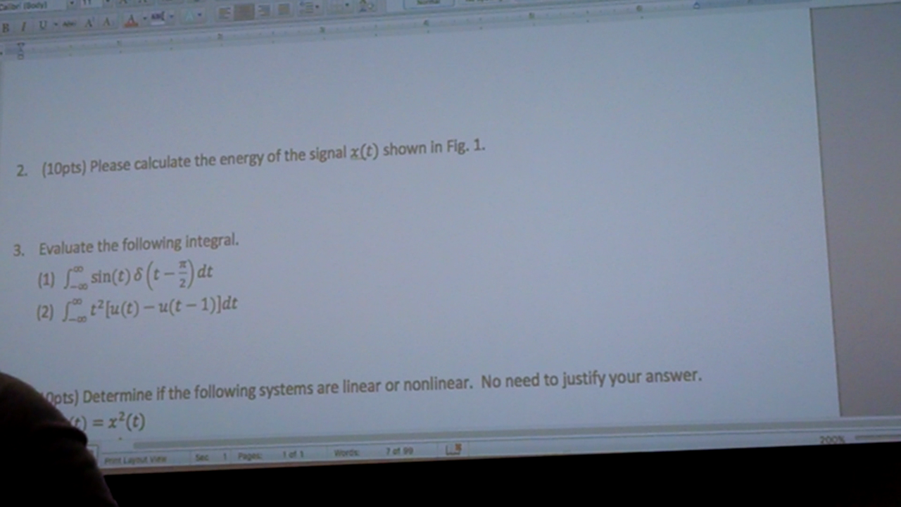 Solved Calculate the energy of the signal x(t) shown in Fig. | Chegg.com