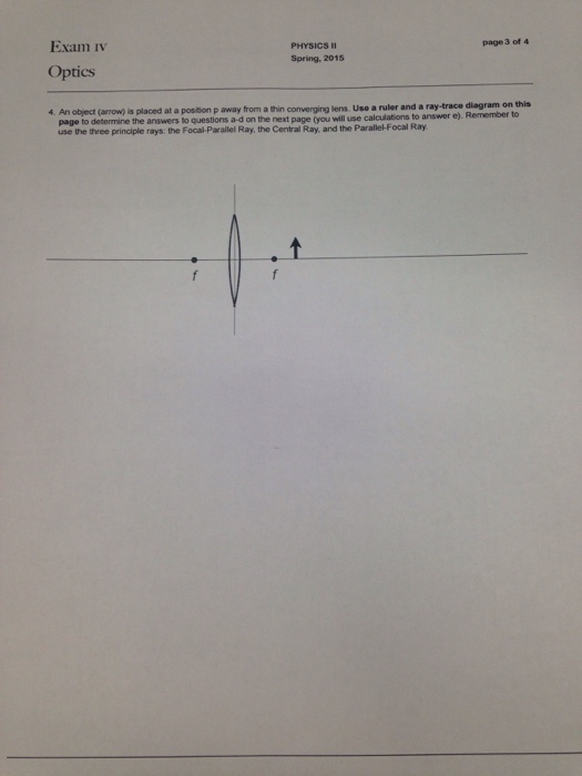 Solved An object (arrow) is placed at a position p away from | Chegg.com