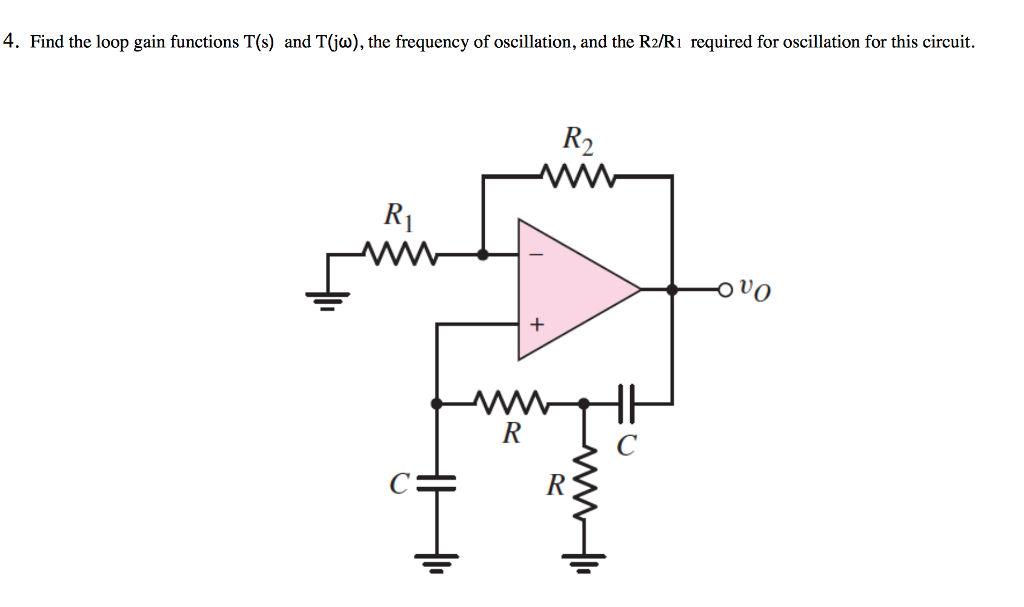 Solved Find the loop gain functions T(s) and T(j omega), the | Chegg.com