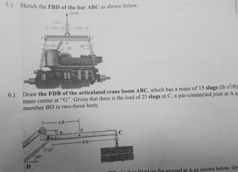 Solved Directions: All FBD must be drawn in the given spaces | Chegg.com