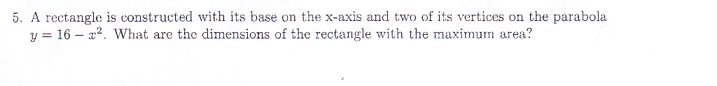 Solved A rectangle is constructed with its base on the | Chegg.com