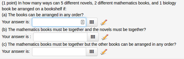 Solved In how many ways can 5 different novels, 2 different | Chegg.com