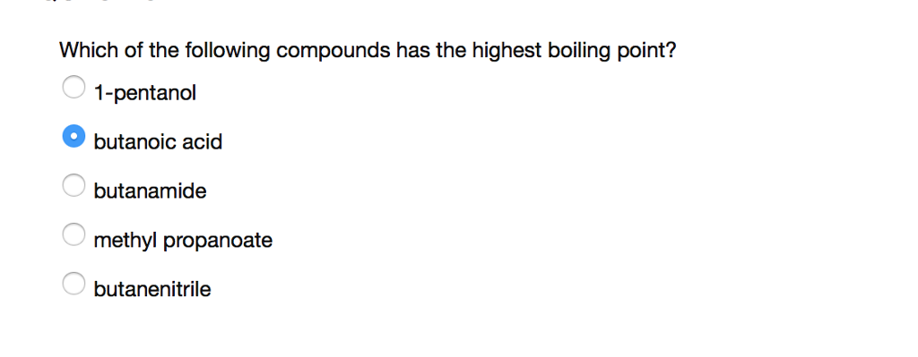 Solved Which of the following compounds has the highest | Chegg.com
