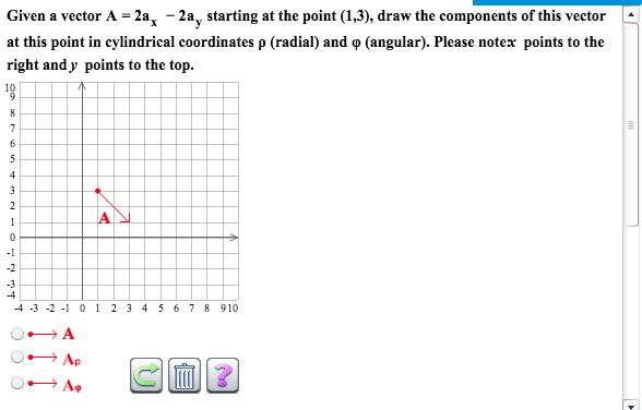 Solved Given a vector A-2ax-2a, starting at the point (1,3), | Chegg.com