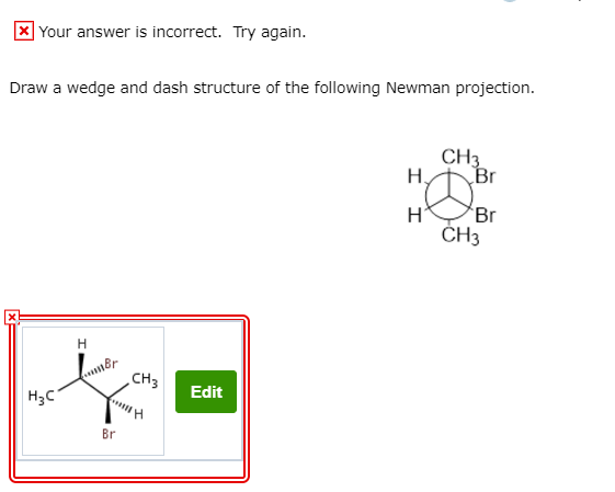 Solved X Your answer is incorrect. Try again Draw a wedge | Chegg.com