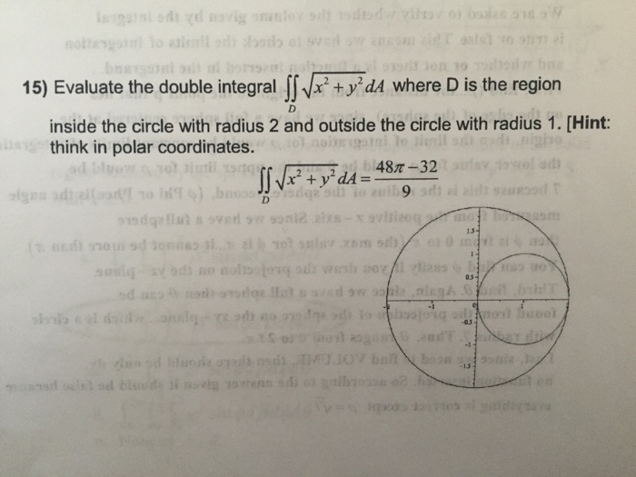 Solved Evaluate the double integral IntegralIntegral_D | Chegg.com