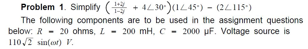 Solved Simplify (1+2j/1-2j + 4