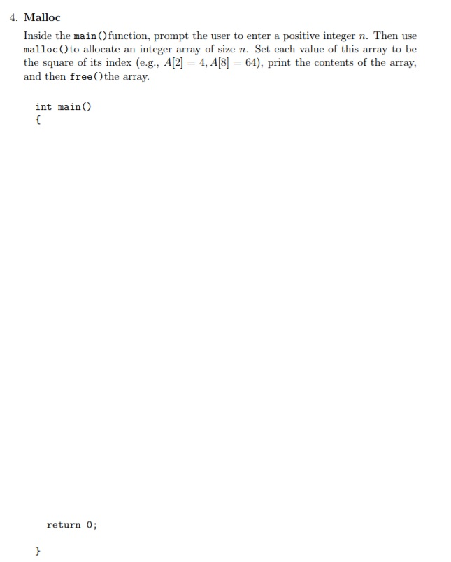 Solved Inside the main () function, prompt the user to enter | Chegg.com