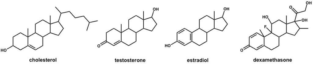 Solved Steroids are made of four fused carbon rings. Some | Chegg.com