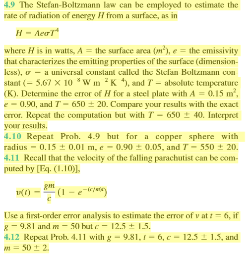 Solved Numerical Methods for Engineers (7th Edition) by | Chegg.com