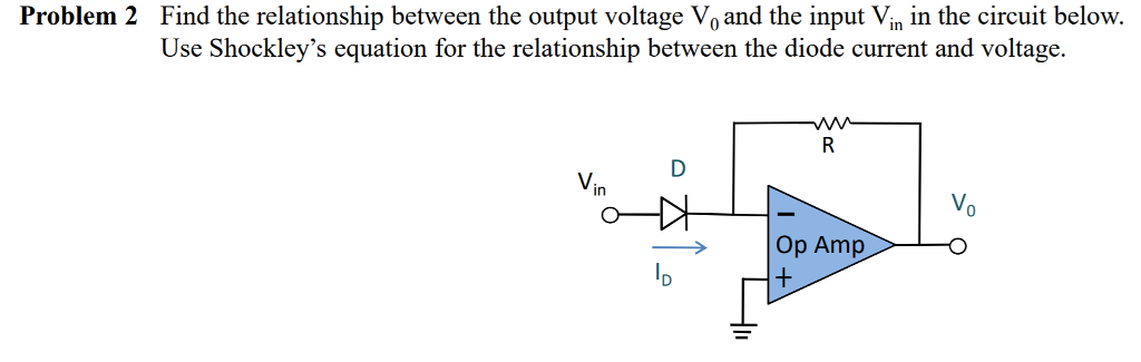 Solved Problem 2 Find the relationship between the output | Chegg.com
