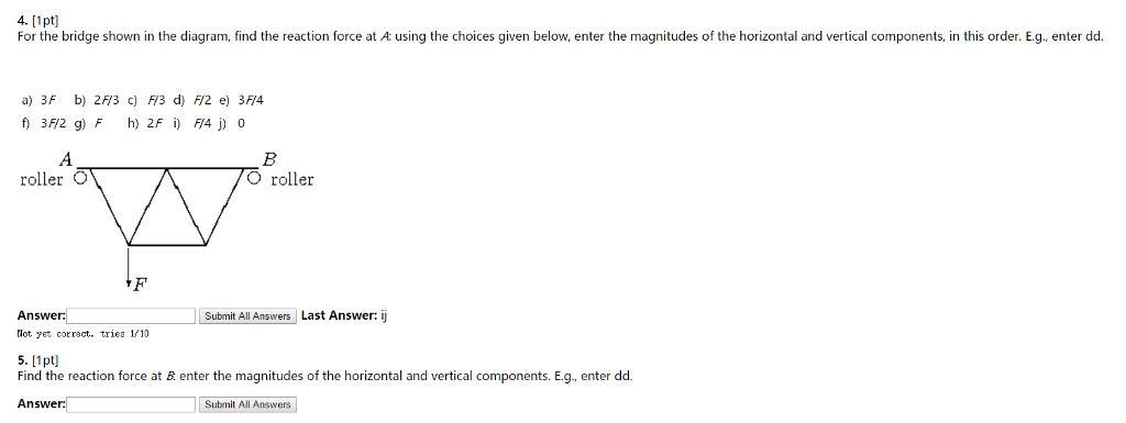 Solved For the bridge shown in the diagram, find the | Chegg.com