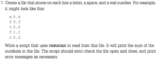 Solved Create a file that stores on each line a letter, a | Chegg.com