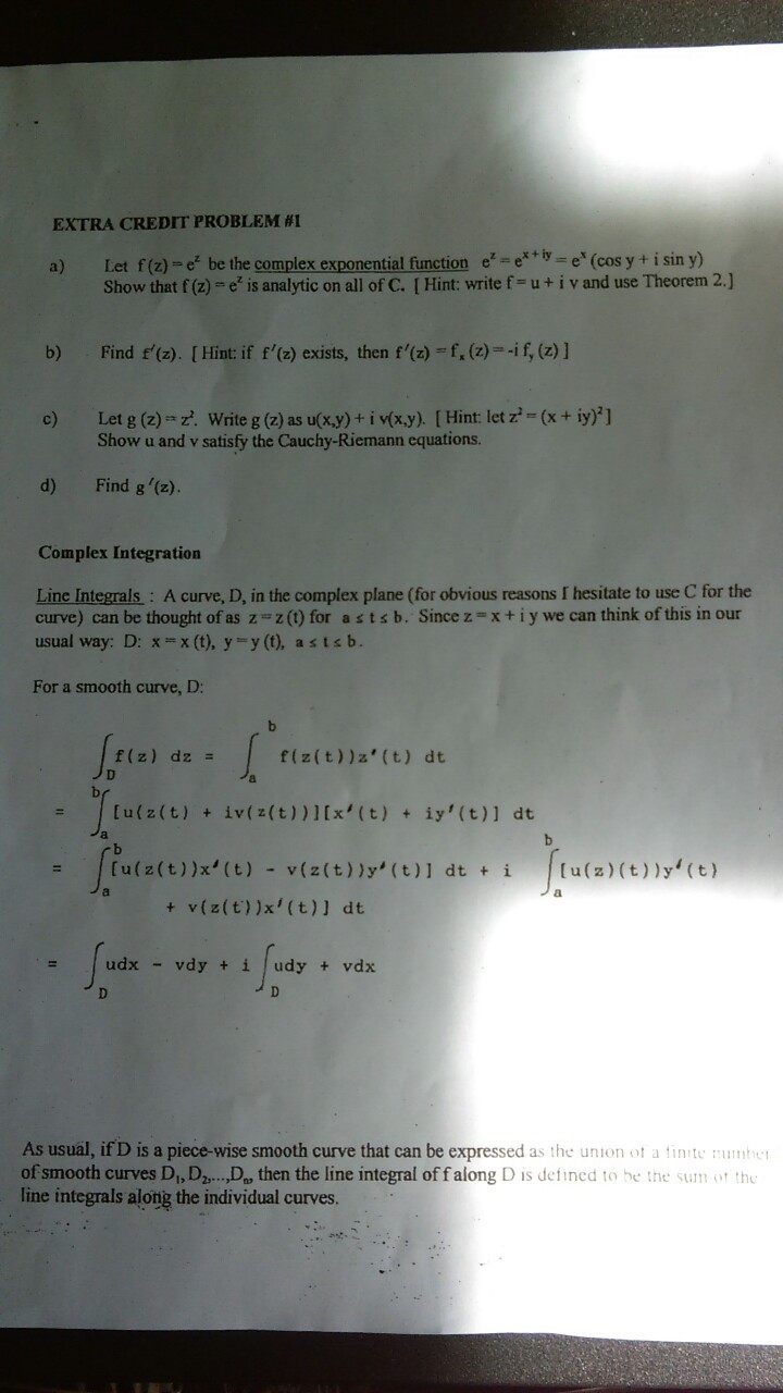 Solved Math 25C The preliminaries: The complex numbers, C, | Chegg.com