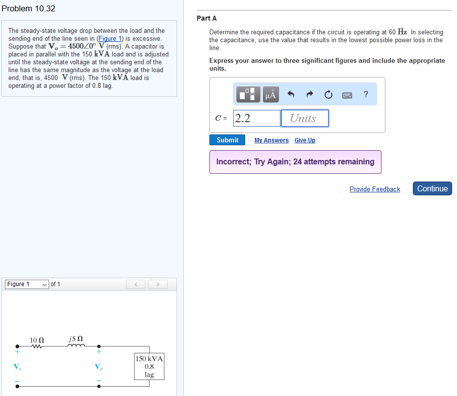 Solved The steady-state voltage drop between the load and | Chegg.com