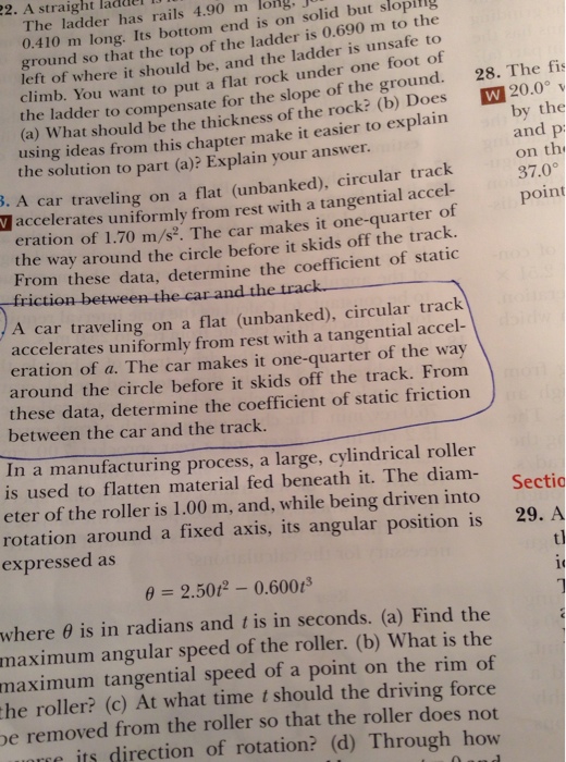 Solved A car traveling on a flat (unbanked), circular track | Chegg.com