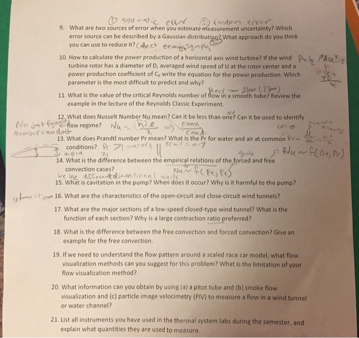 Solved What Are Two Sources Of Error When You Estimate