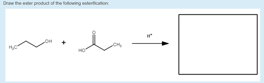 Solved Draw the ester product of the following | Chegg.com
