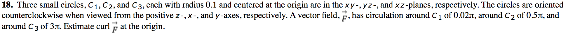 Solved Three small circles, C_1, C_2, and C_3, each with | Chegg.com
