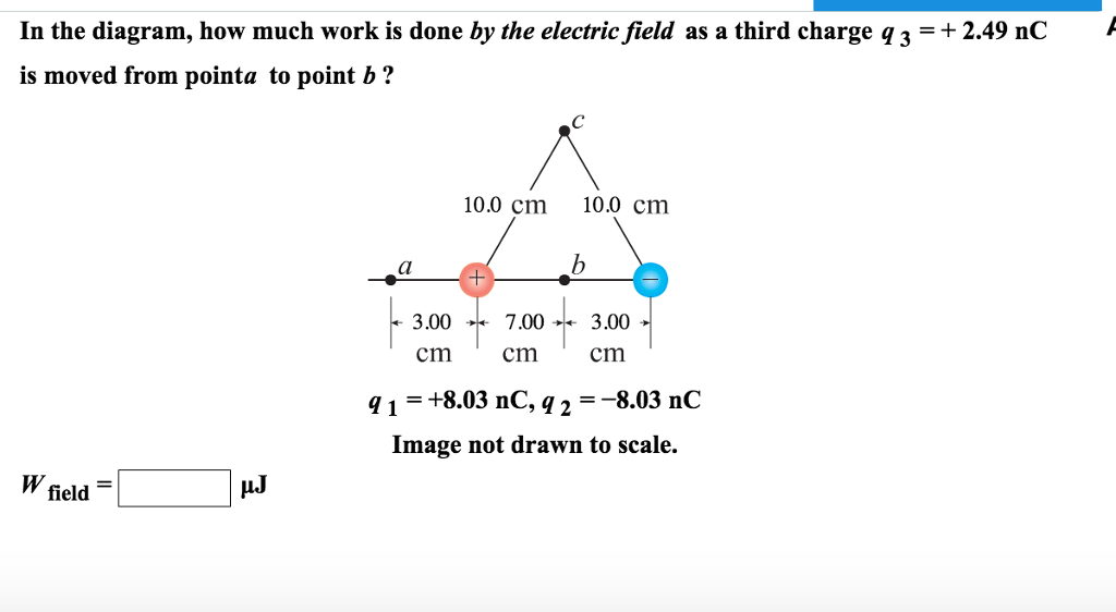 Solved In the diagram, how much work is done by the electric | Chegg.com