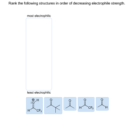 Solved Rank the following structures in order of decreasing | Chegg.com
