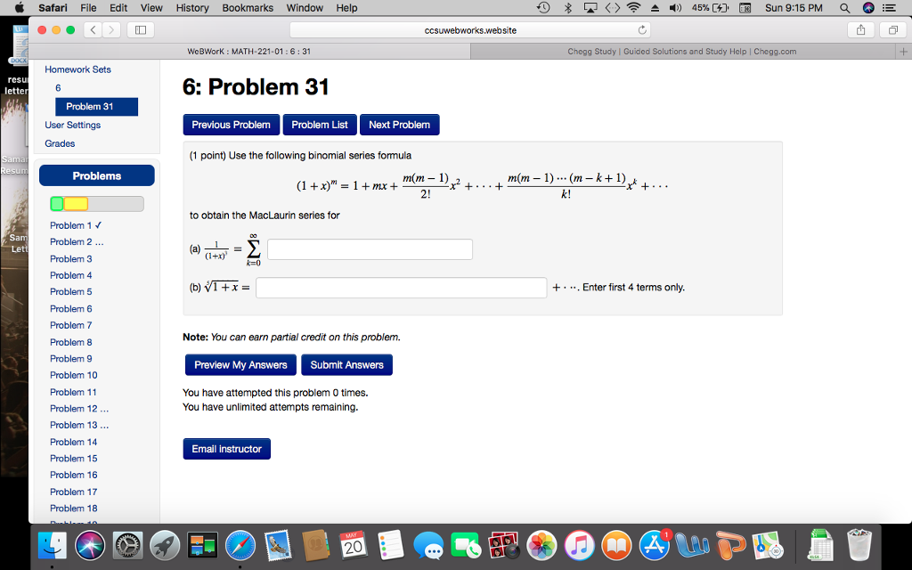 Solved Safari File Edit View History Bookmarks Window Help | Chegg.com