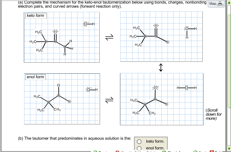 Solved Complete the mechanism for the keto-enol | Chegg.com