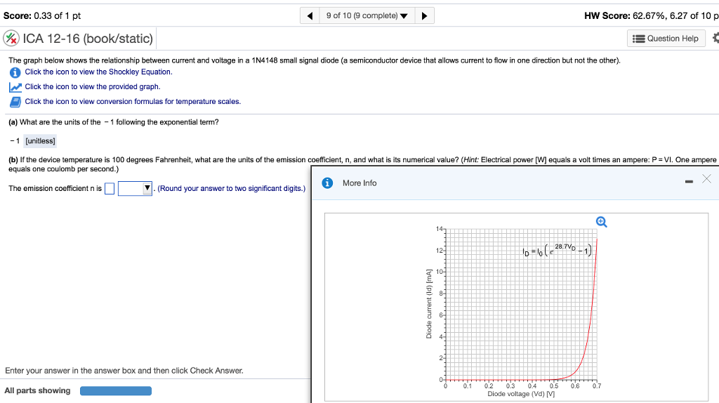 Solved Score: 0.33 of 1 pt 9 of 10 (9 complete) ? Hw Score: | Chegg.com