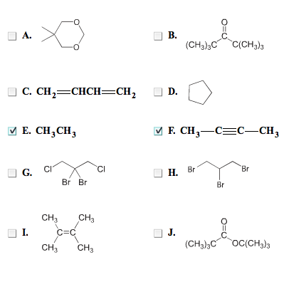 Solved Which compunds give one singlet in the 1H | Chegg.com
