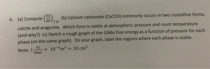 Solved Compute Calcium carbonate (CaC03) commonly occurs in | Chegg.com