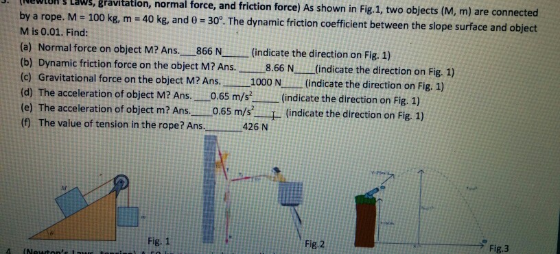 Solved (Newton's Laws, gravitation, normal force, and | Chegg.com