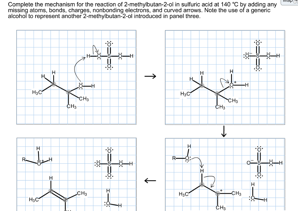 Solved Complete the mechanism for the reaction of | Chegg.com