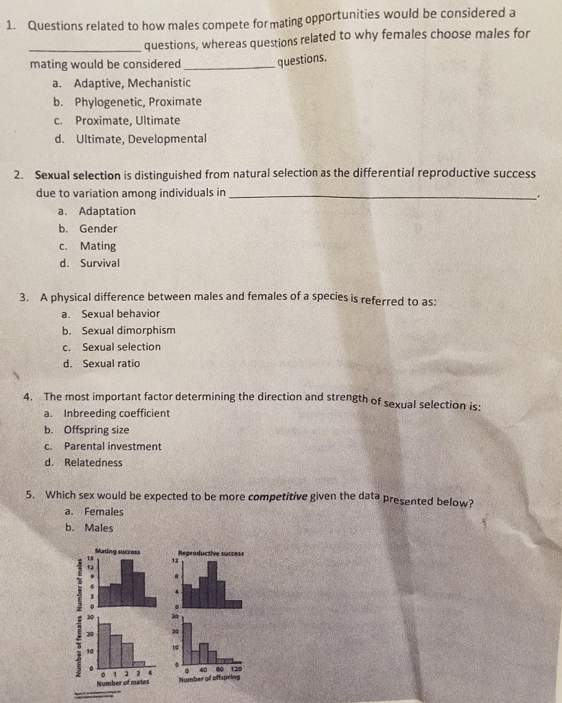 Solved Evolution Questions I'm pretty sure number 2 and 3 | Chegg.com