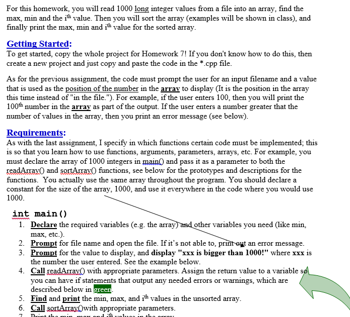 Solved For this homework, you will read 1000 long integer | Chegg.com