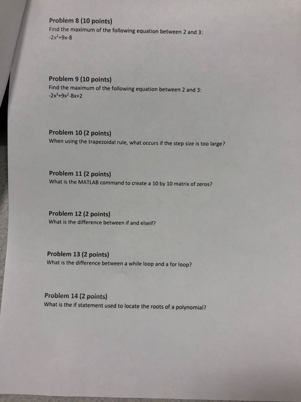 Solved Problem 8 (10 points) Find the maximum of the | Chegg.com Solved Problem 8 (10 points) Find the maximum of the | Chegg.com