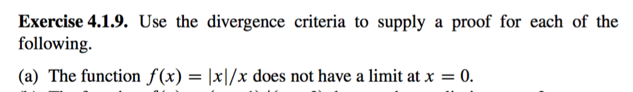 Solved Use the divergence criteria to supply a proof for | Chegg.com