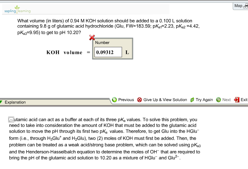 Solved: What Volume (in Liters) Of 0.94 M KOH Solution Sho... | Chegg.com