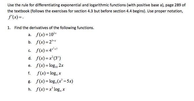 Solved Use the rule for differentiating exponential and | Chegg.com